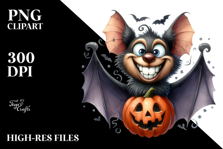 Funny Halloween Bat PNG