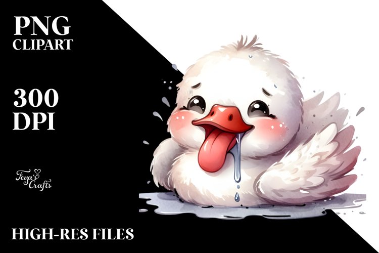 Smiling Swan | Sublimation Clipart