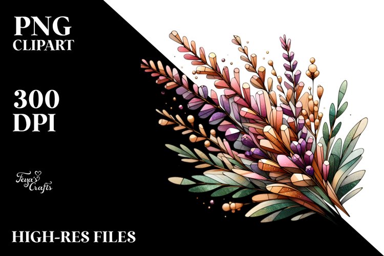 Abstract Stained Heather | Clipart