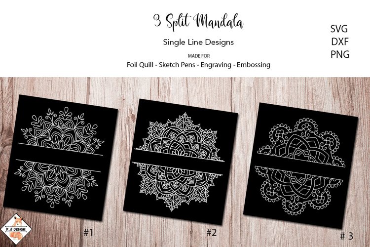 Split Mandala for Foil Quill