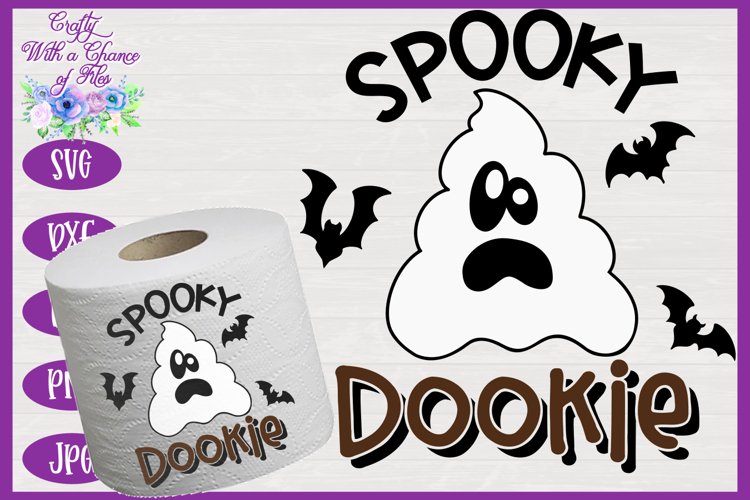 Halloween Toilet Paper SVG Spooky Dookie Ghost Poop Emoji