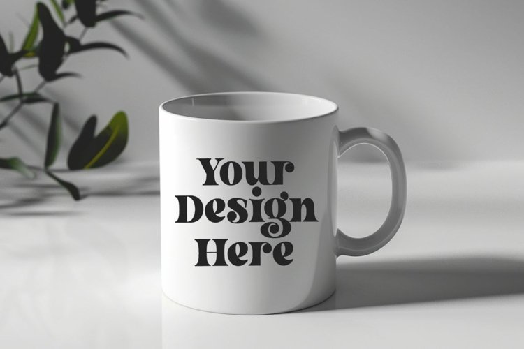 Spring Flower Coffee Mug White Mockup