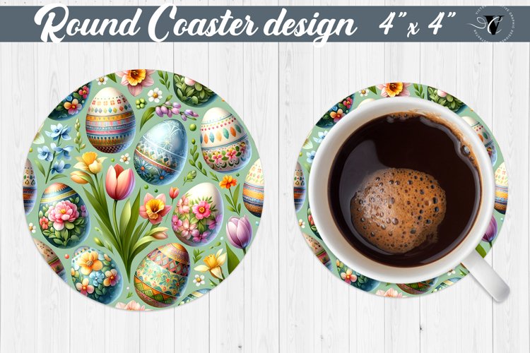 Round Coaster | Spring flowers (3497720)