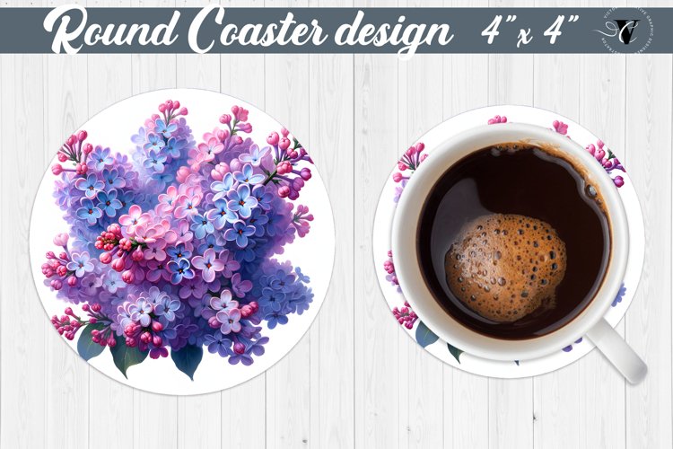 Round Coaster | Spring flowers (3497661)