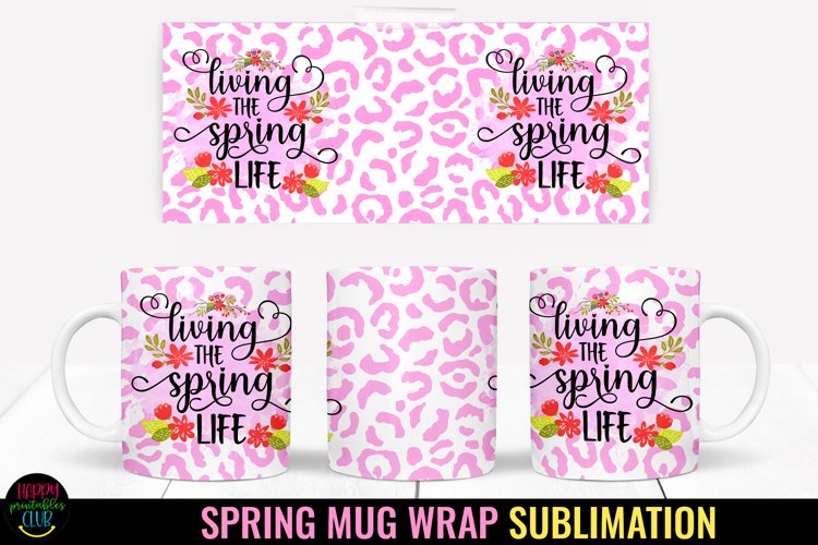 Spring Mug Wrap Sublimation I Spring Mugs Sublimation PNG
