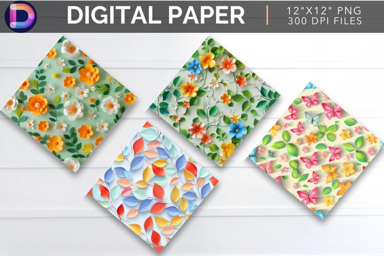 Spring seamless Digital Paper