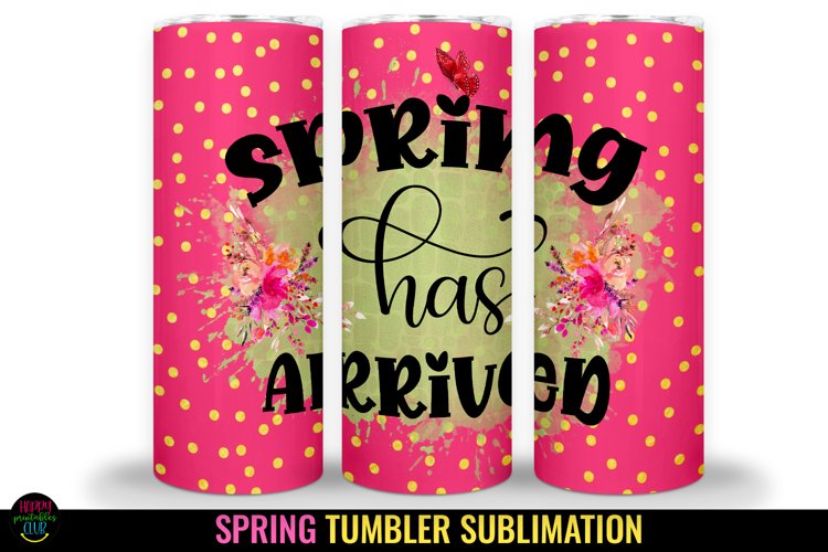 Spring Tumbler Sublimation I 20 Oz Spring Skinny Tumbler