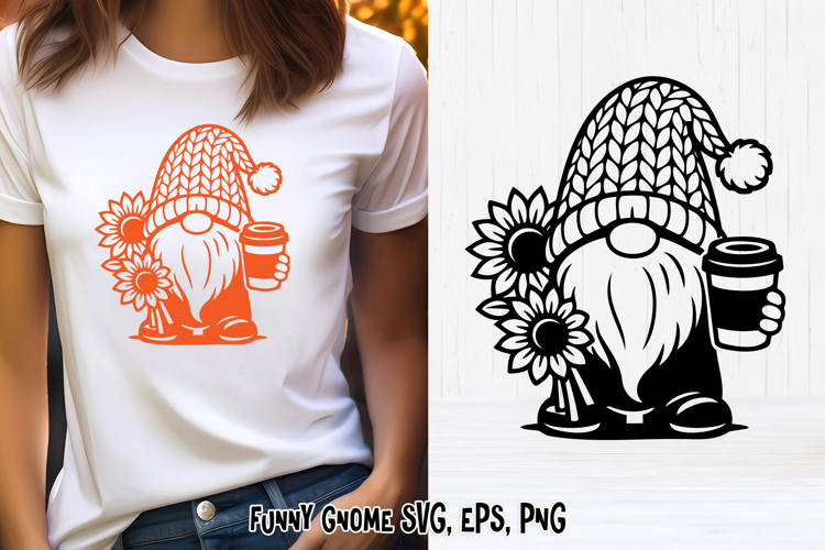 Spring cute gnome SVG | Gnome SVG | Spring clipart PNG