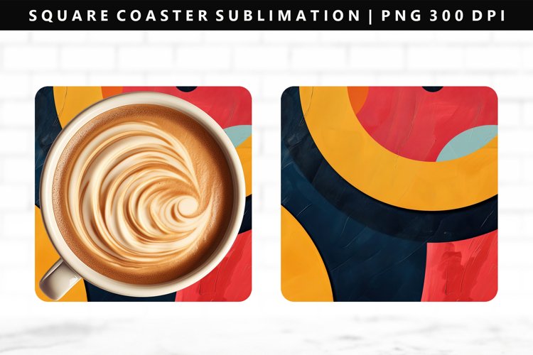 Retro Pop Art Square Coaster Design | Square (5217081)