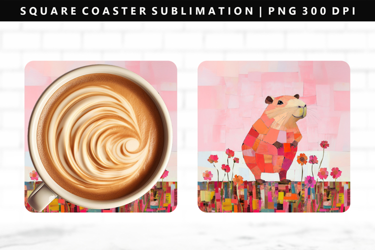 Capybara Square Coaster Design | Square Coaster (5612865)