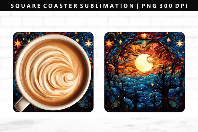 Celestial Square Coaster Design | Square Coaster (2922101)