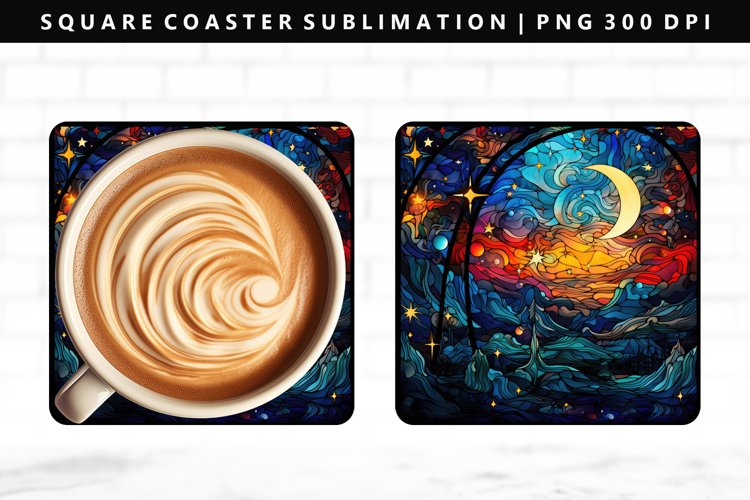 Celestial Square Coaster Design | Square Coaster (2922108)
