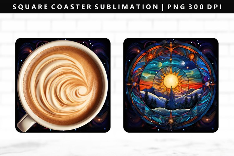 Celestial Square Coaster Design | Square Coaster (2922117)