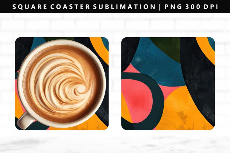 Retro Pop Art Square Coaster Design | Square (5217102)