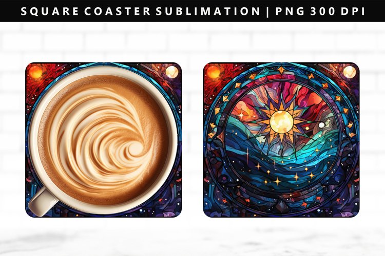 Celestial Square Coaster Design | Square Coaster (2922120)