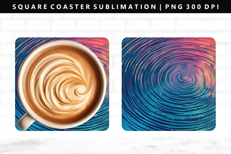 Iridescent Square Coaster Design | Square Coaster (5192058)