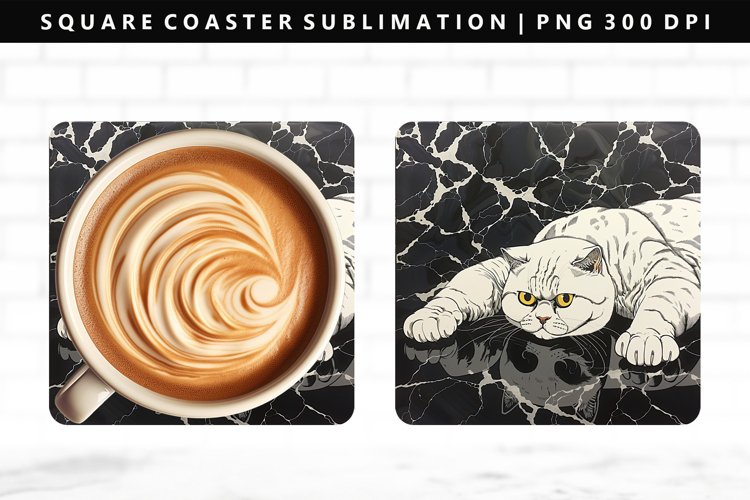 Colored Cats Square Coaster Design | Square (4901834)