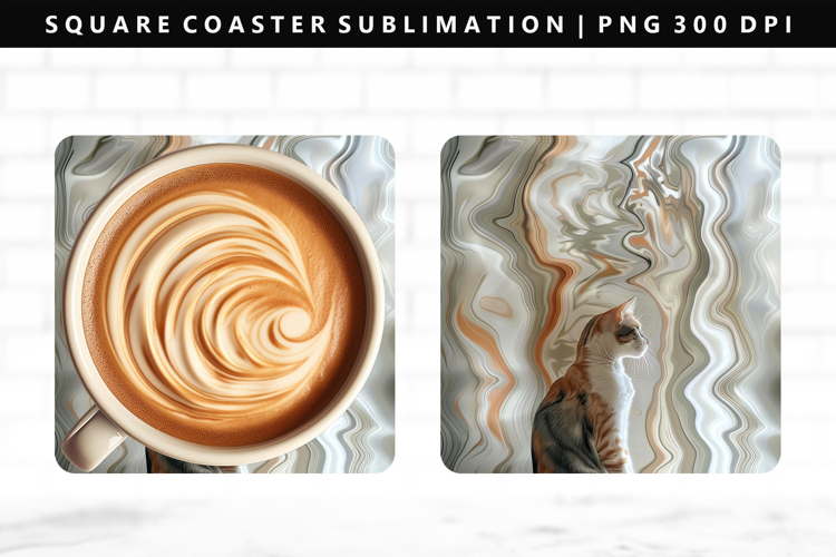 Colored Cats Square Coaster Design | Square (5266599)