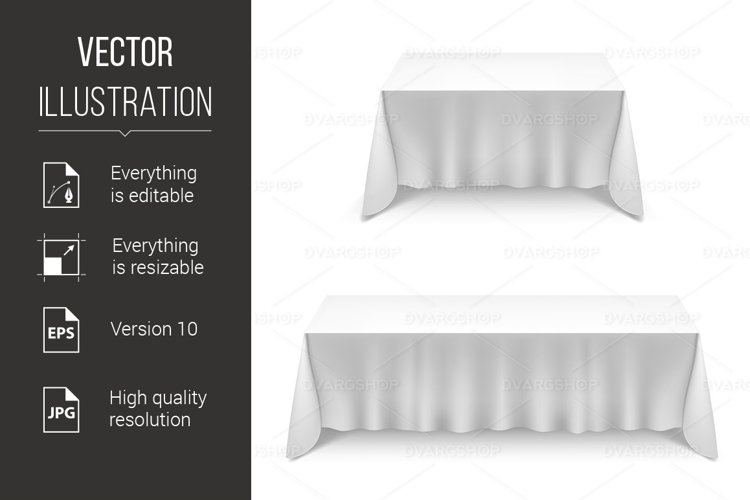 Two tables with white cloth