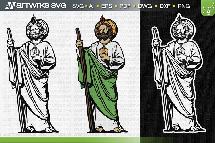 St JUDE THADDEUS | SVG bundle San Judas SvG Religious SvG