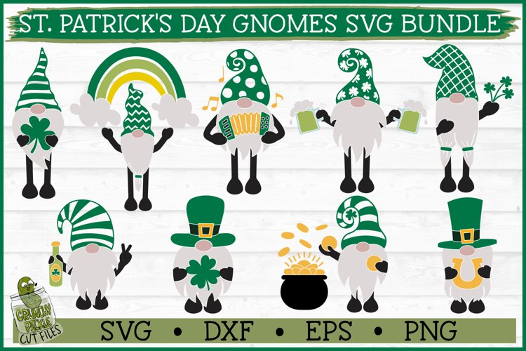 St Patrick's Day Gnomes SVG Bundle