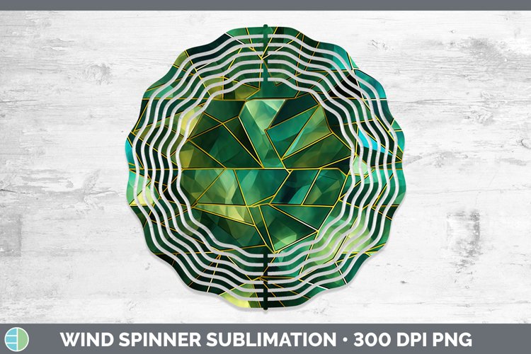 St Patricks Holographic Wind Spinner Sublimation Spinner Des