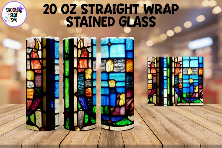 Rainbow Stained Glass Window Sublimation Tumbler (2242754)