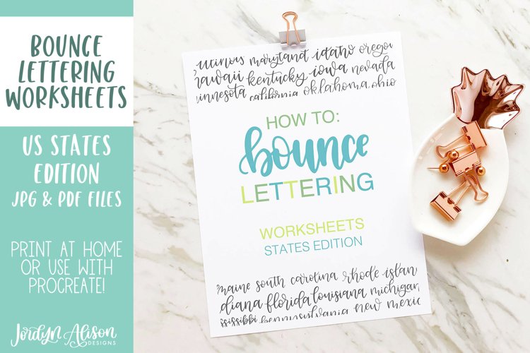 Procreate Lettering Guides | Design Bundles