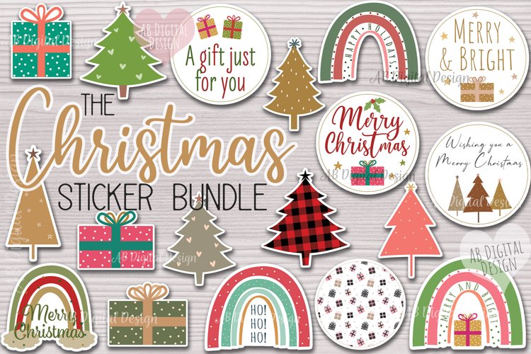 Christmas Sticker Bundle, Gift Tag & Packaging Stickers (1605071 ...