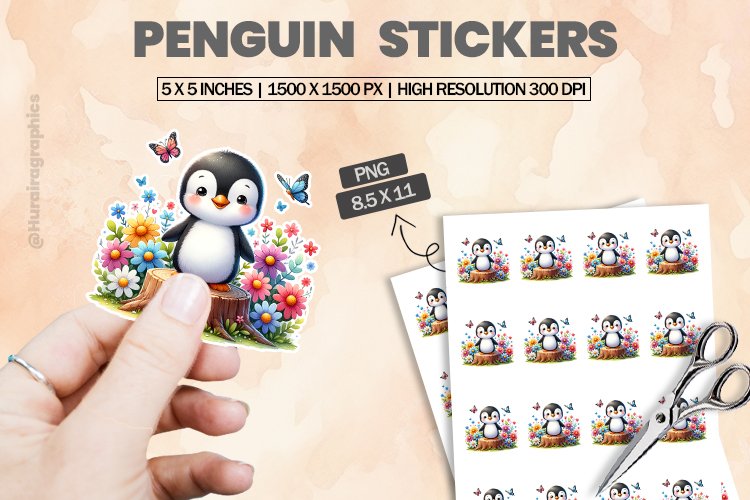 Penguin|Printable Animal Sticker (4964951)