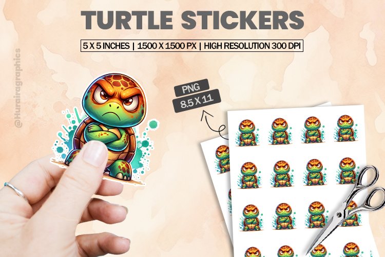Turtle|Printable Animal Sticker (4960055)