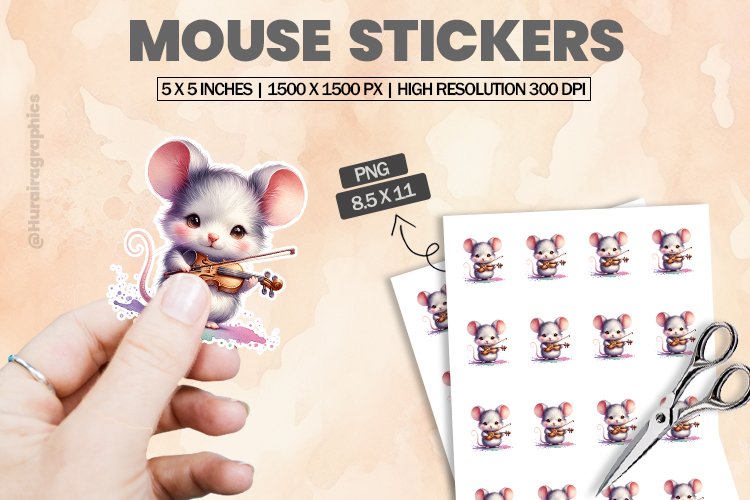 Mouse|Printable Animal Sticker (4964177)