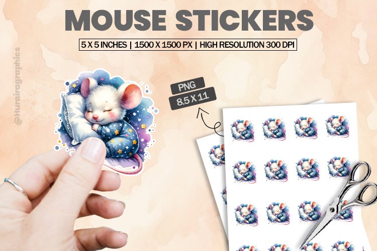 Mouse|Printable Animal Sticker (4954608)