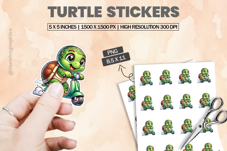 Turtle|Printable Animal Sticker (4960416)