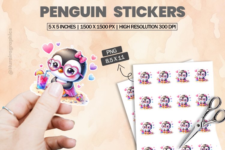 Penguin|Printable Animal Sticker (4964953)