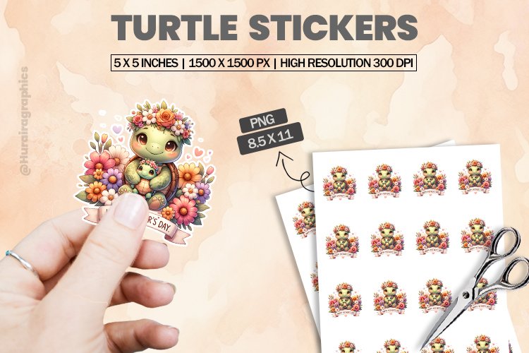 Turtle|Printable Animal Sticker (4960419)