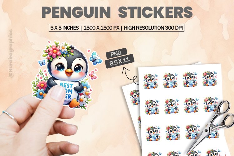 Penguin|Printable Animal Sticker (4945040)