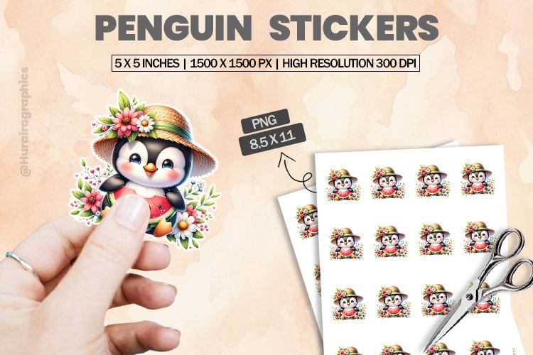 Penguin|Printable Animal Sticker (4964955)