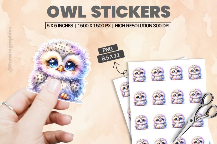 Owl|Printable Animal Sticker (4944828)