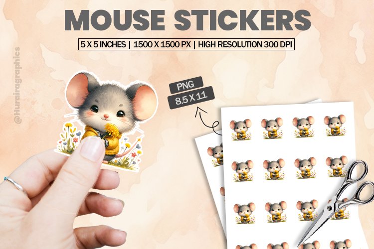 Mouse|Printable Animal Sticker (4954610)