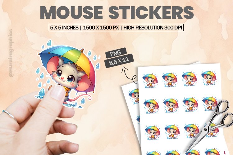 Mouse|Printable Animal Sticker (4964180)