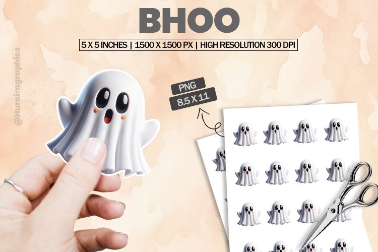 Bhoo|Printable Animal Sticker (5025398)