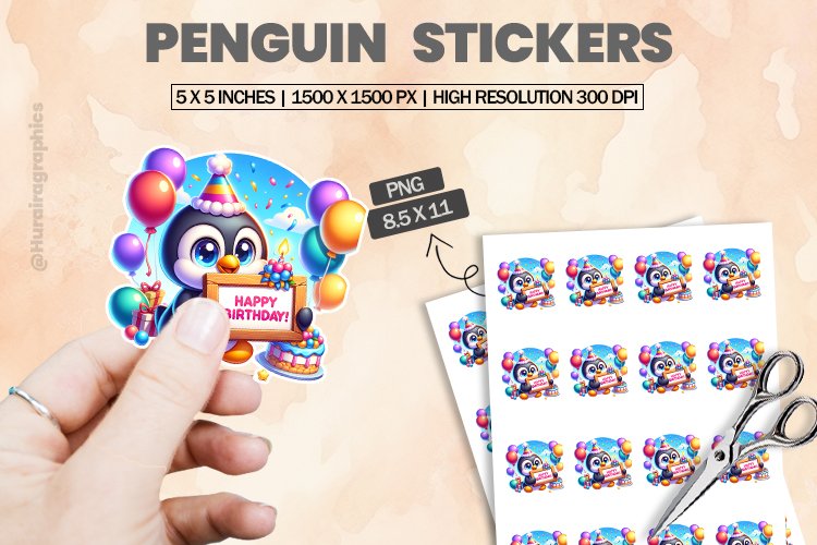 Penguin|Printable Animal Sticker (4964439)