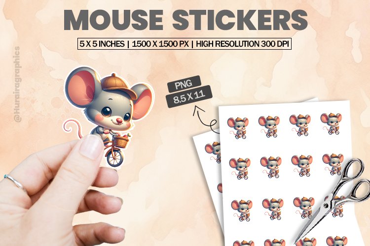 Mouse|Printable Animal Sticker (4964174)