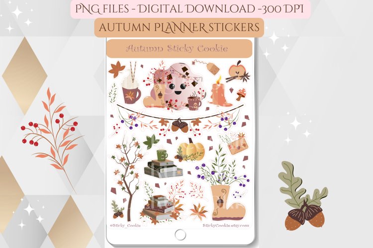 Digital Autumn / Fall stickers