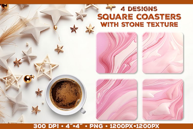 Stone Texture Square Coasters | Coasters (3069583)