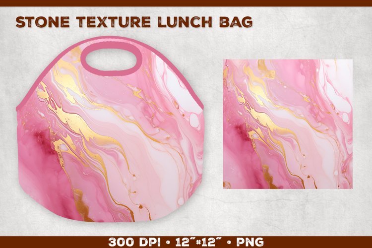 Stone Texture Lunch Bag Sublimation Design. Lunch (2876130)