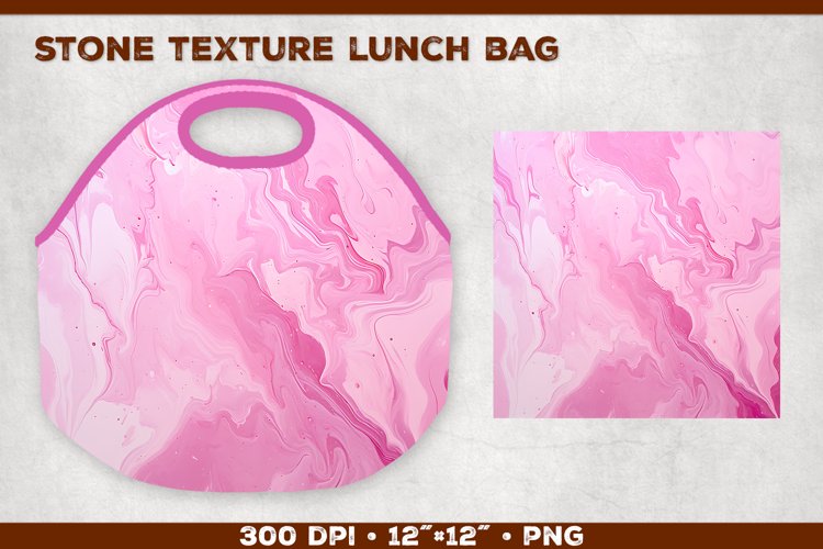 Stone Texture Lunch Bag Sublimation Design. Lunch (2878989)