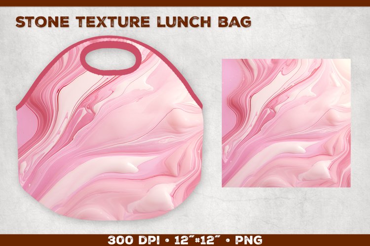 Stone Texture Lunch Bag Sublimation Design. Lunch (2878993)
