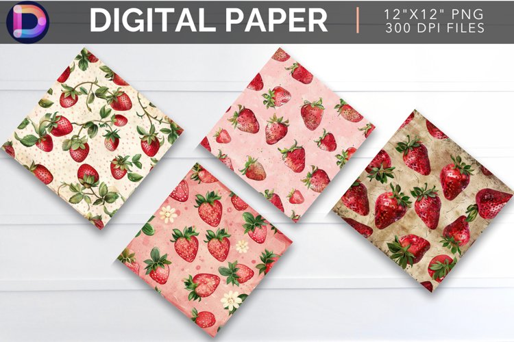 Strawberry Digital Paper